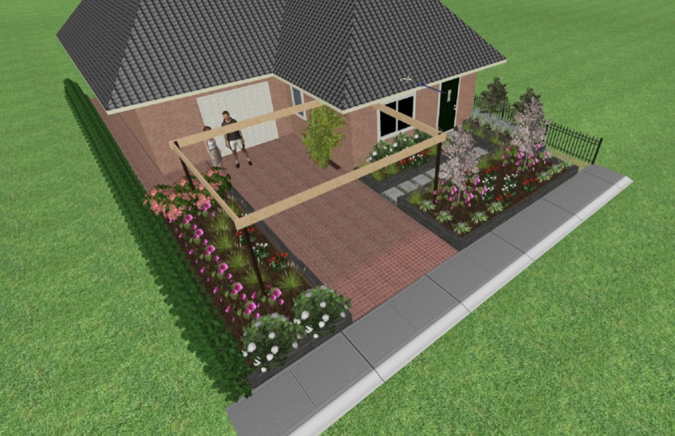 Tuinontwerp op maat in 2D en 3D Ontwerp - Kris Groot Tuinen